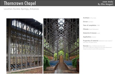 "Thorncrown Chapel" by Fay Jones